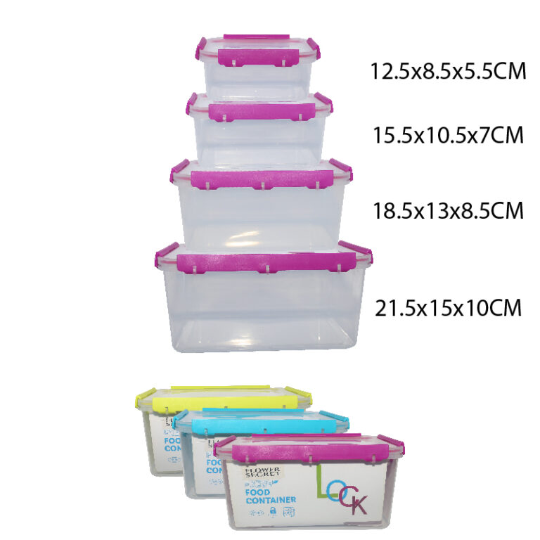 SET DE 4 TAPPER PARA ALMACENAR ALIMENTOS - Xian Zhu