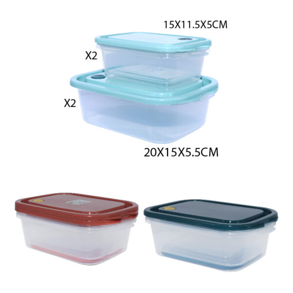 SET 4 TAPPERS RECTANGULARES - Xian Zhu