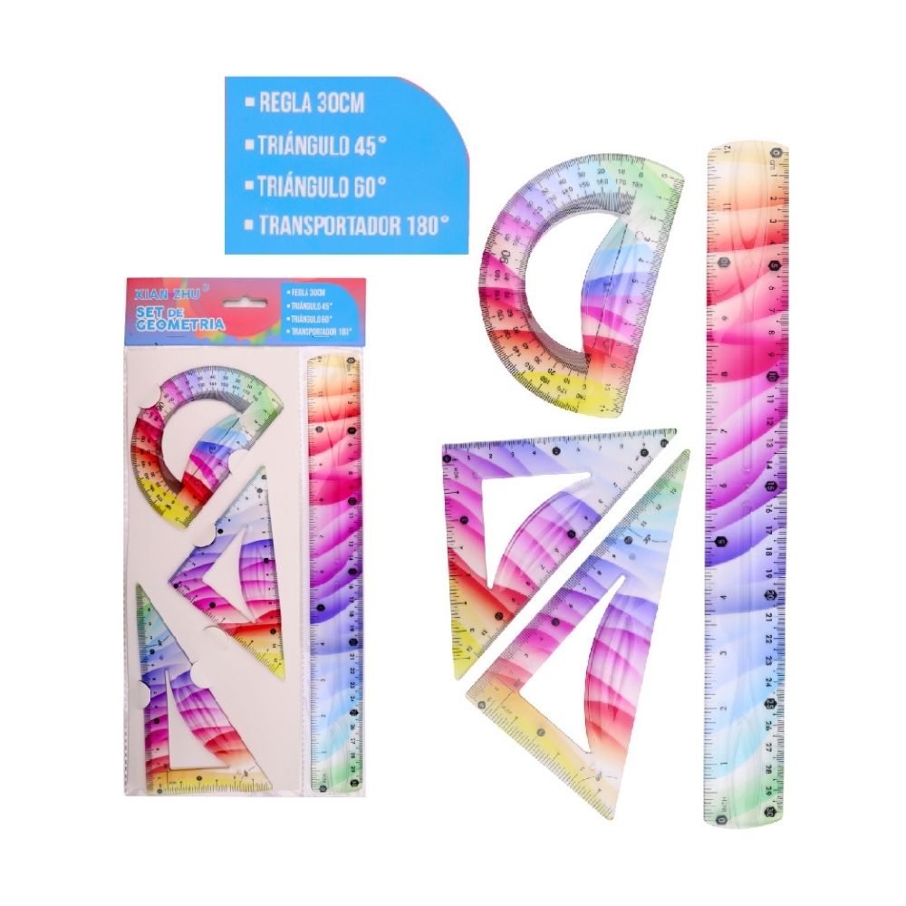 SET REGLAS FLEXIBLES 20 CM - Xian Zhu