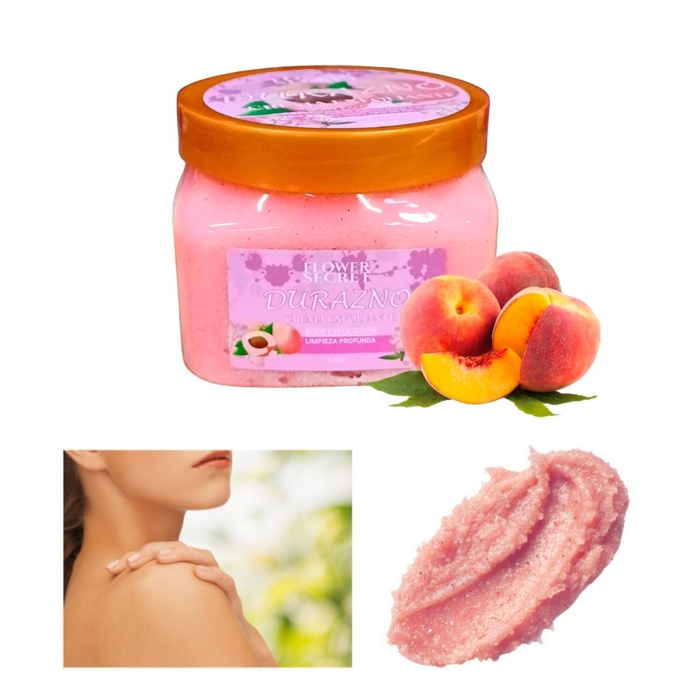 CREMA EXFOILANTE CORPORAL -AZUCAR Y SAL DURAZNO 500ML - Xian Zhu